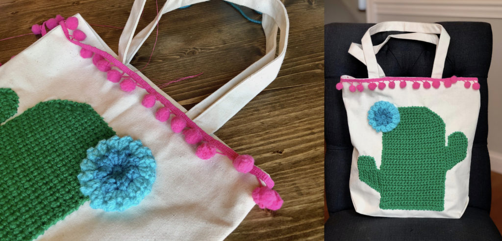 Crochet Cactus Tote Bag - A Crafty Concept