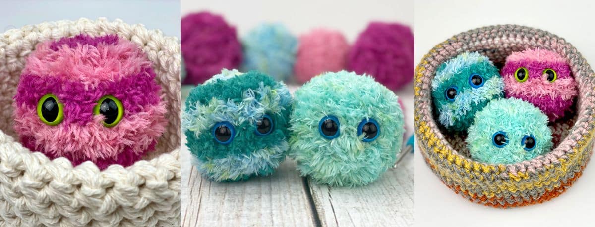 How To Make a Crochet Furry Monster Plushy- Free Crochet Pattern - A ...