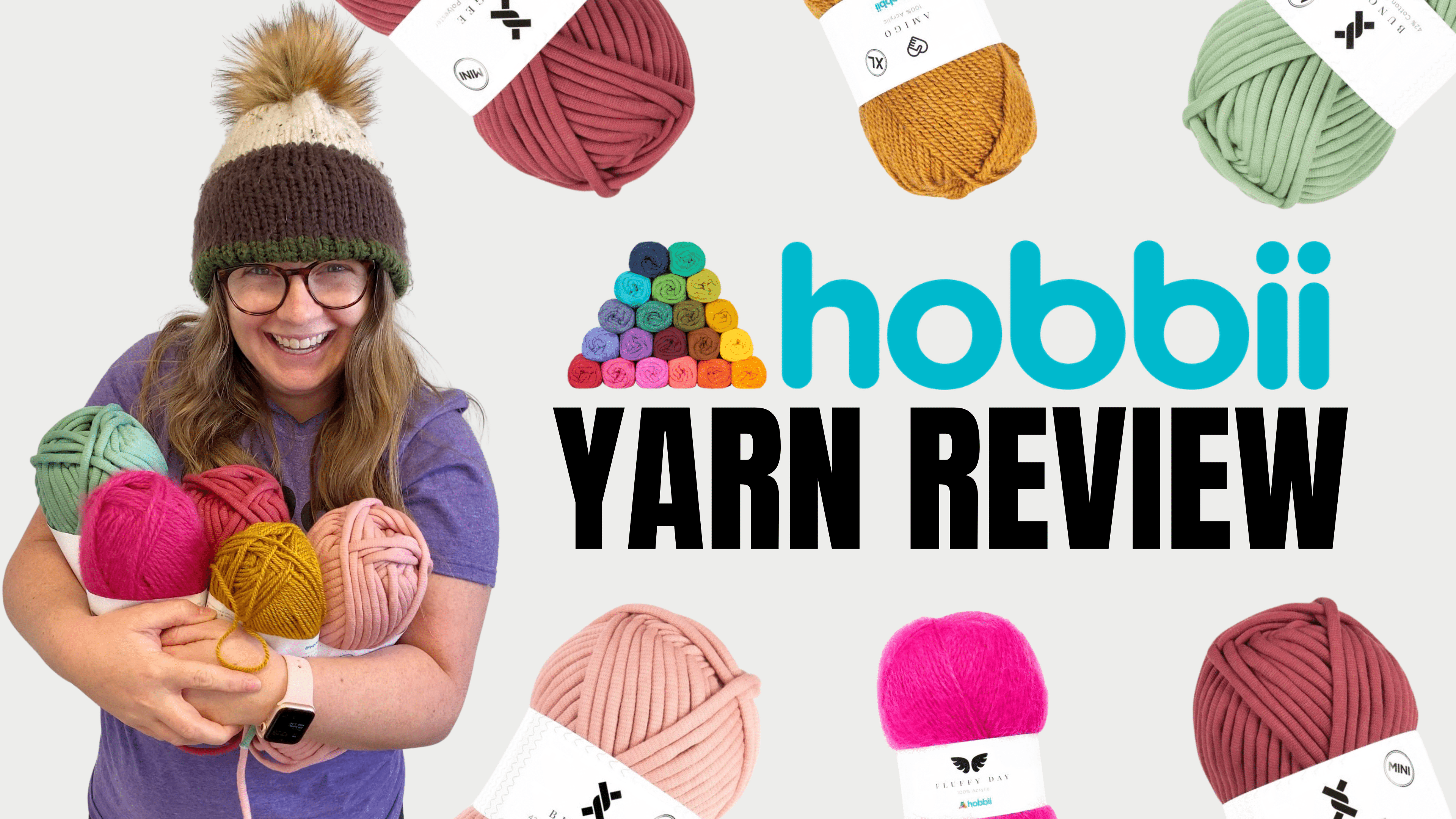 Yarn Review- Trying Colorful Hobbii Yarn For The First Time