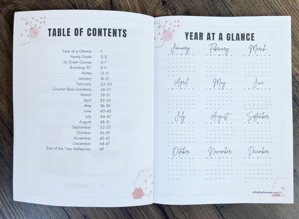 2023 Content Calendar - A Crafty Concept
