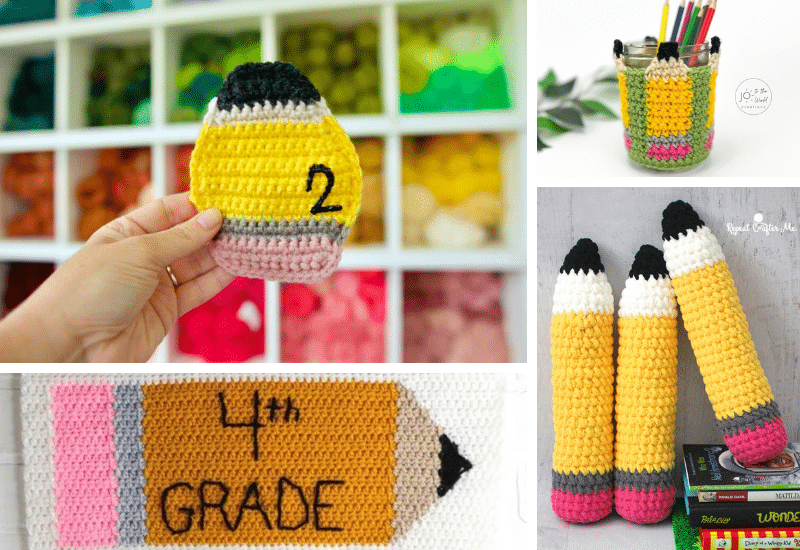 Back to School Pencil Pattern Round Up - 14 Crochet Pencil Patterns - A ...