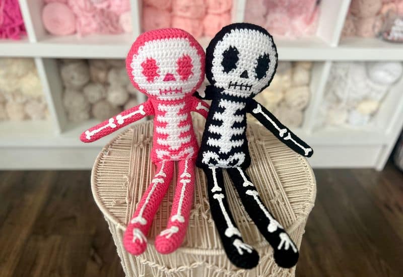 Crocheting a SKELETON Doll! Spooky Halloween Crochet Tutorial - A ...