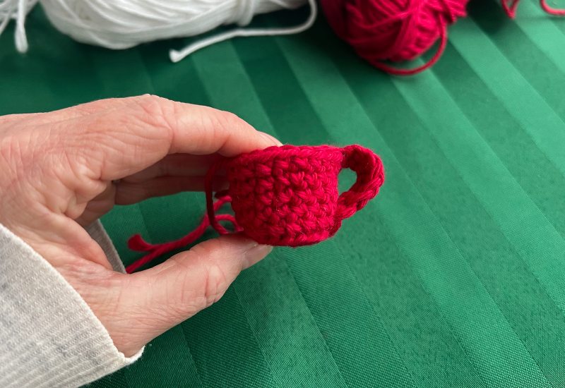 Free Crochet Hot Cocoa Mug Pattern – Cute Mini Ornament - A Crafty Concept